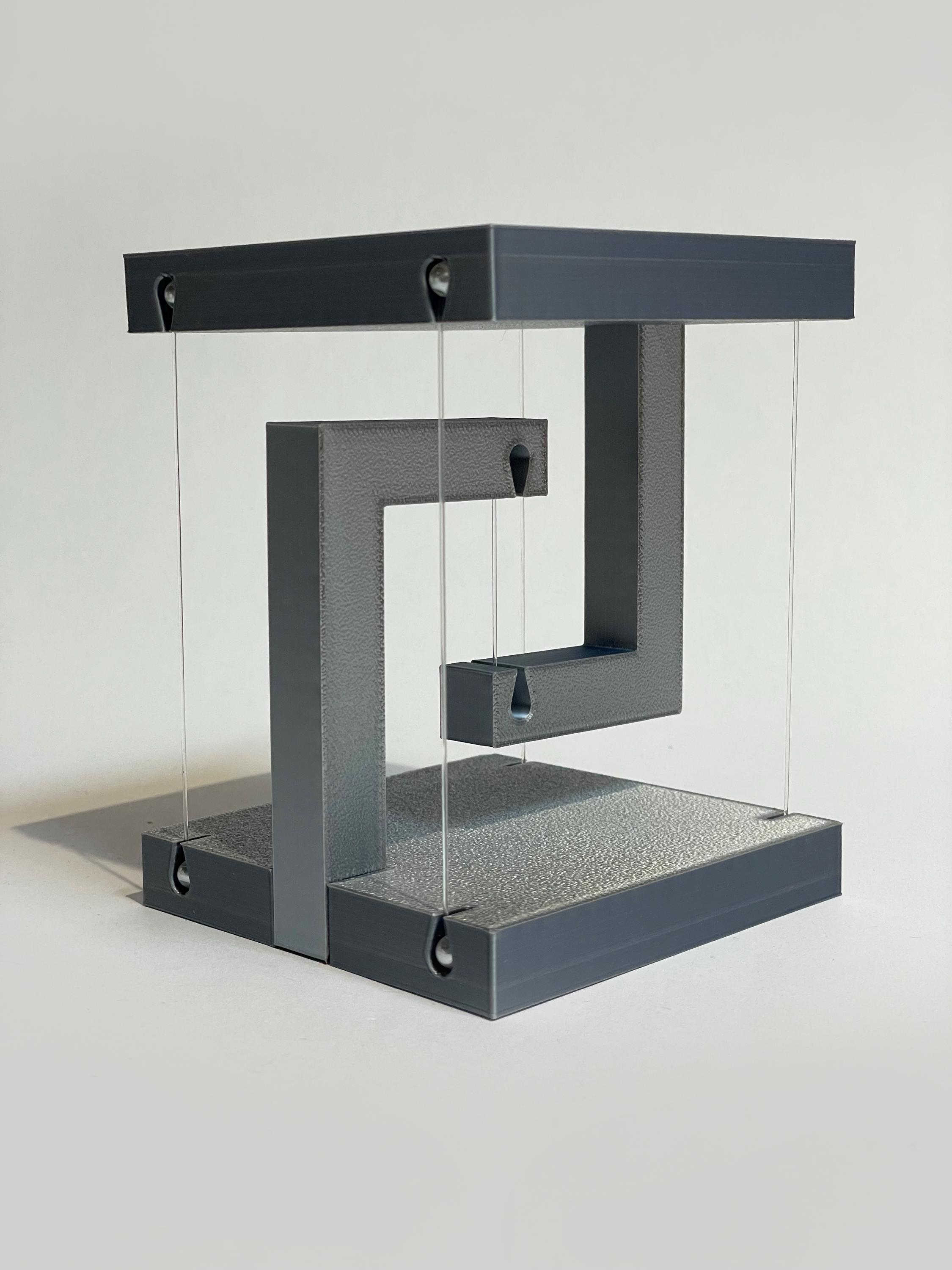 Mini Floating Desk Table. Game of Illusion, Suspended Object. Original ...
