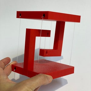 Mini Floating Desk Table. Game of Illusion, Suspended Object. Original ...