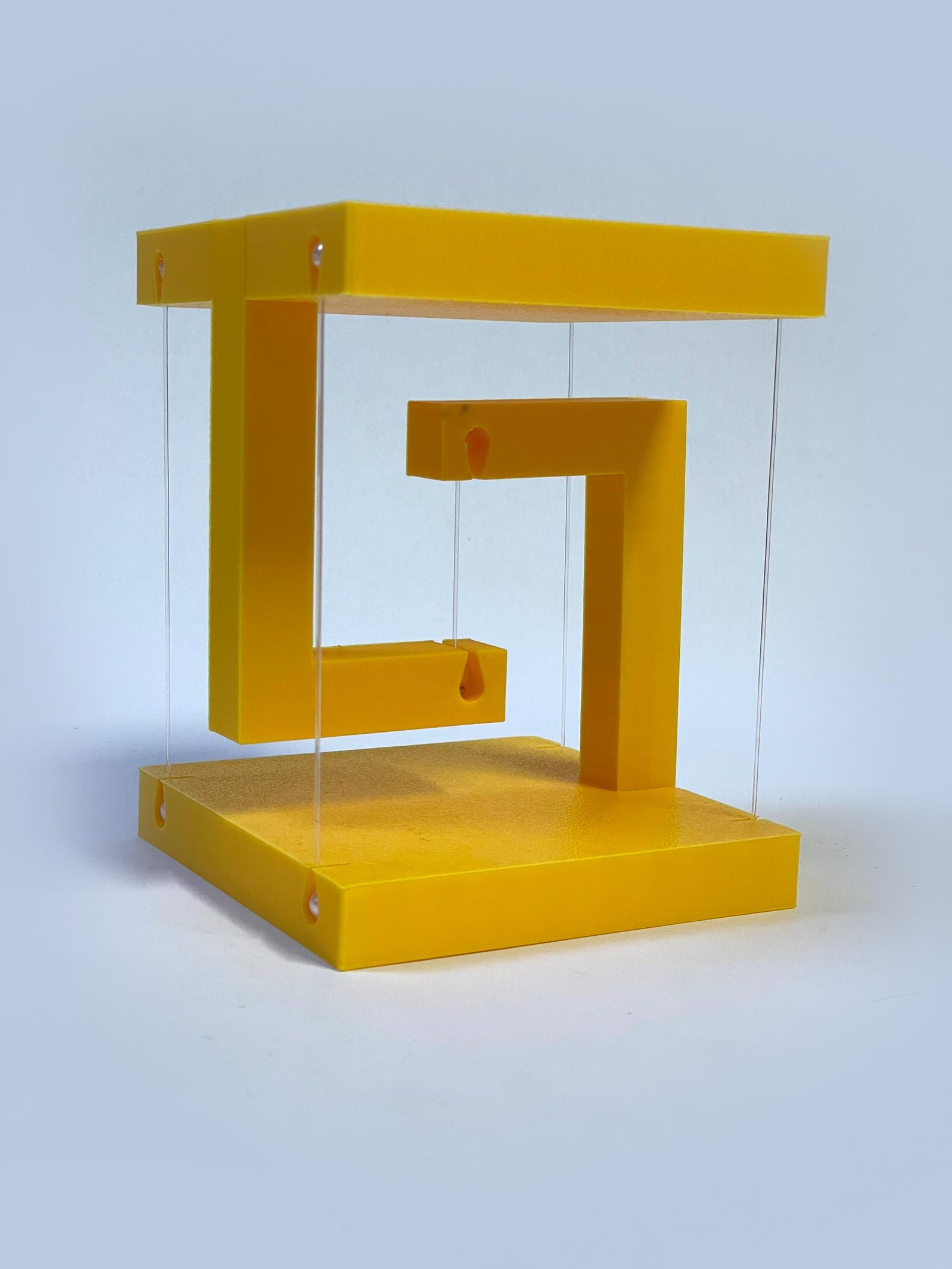 Tensegrity Table, Mini Floating Table 3d, Levitating Desk Decor. Mini Suspended Cube, Floating ...