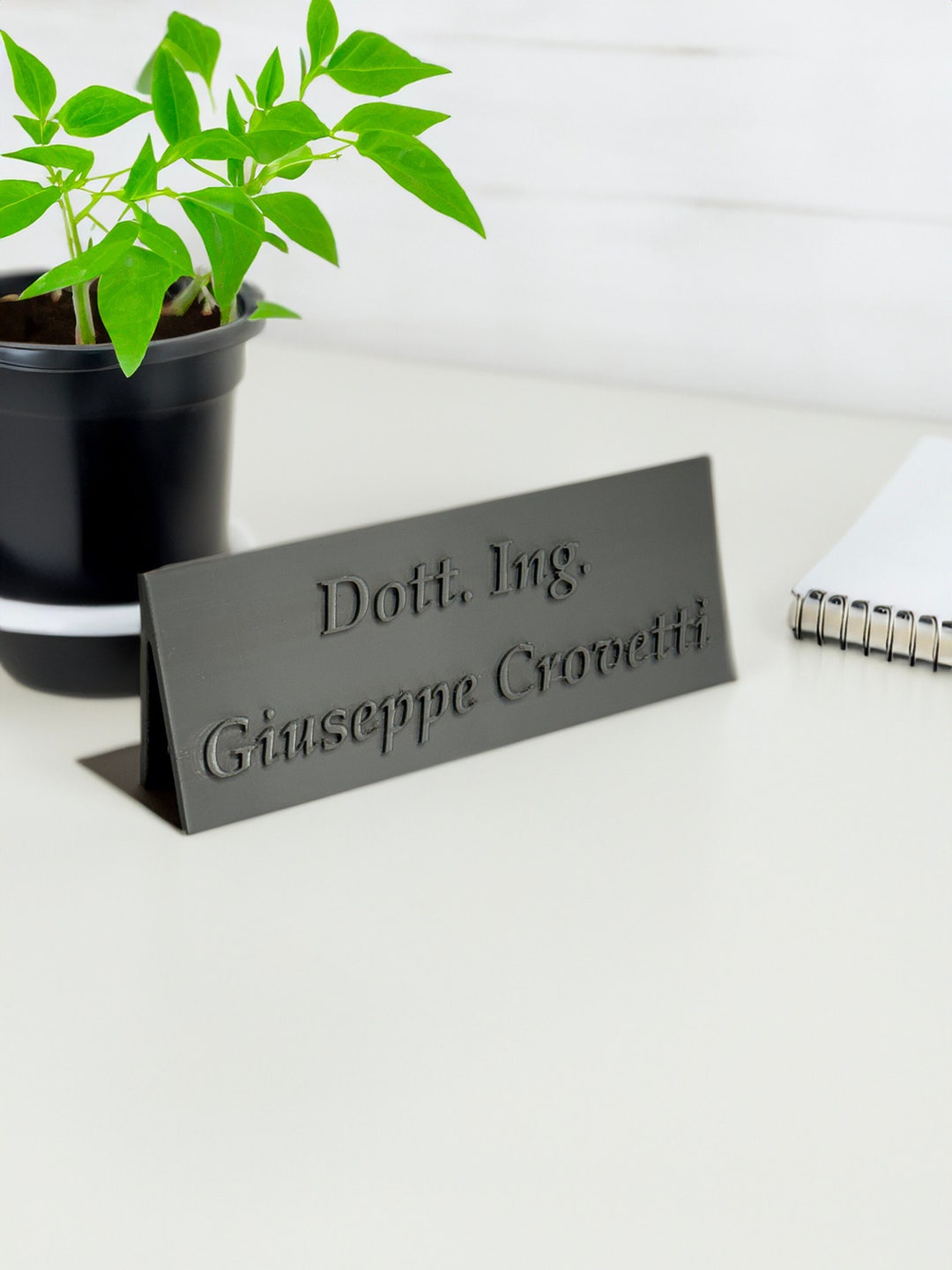 Engineer Desk Plate, Personalized Graduation Gift With Name, Title ...