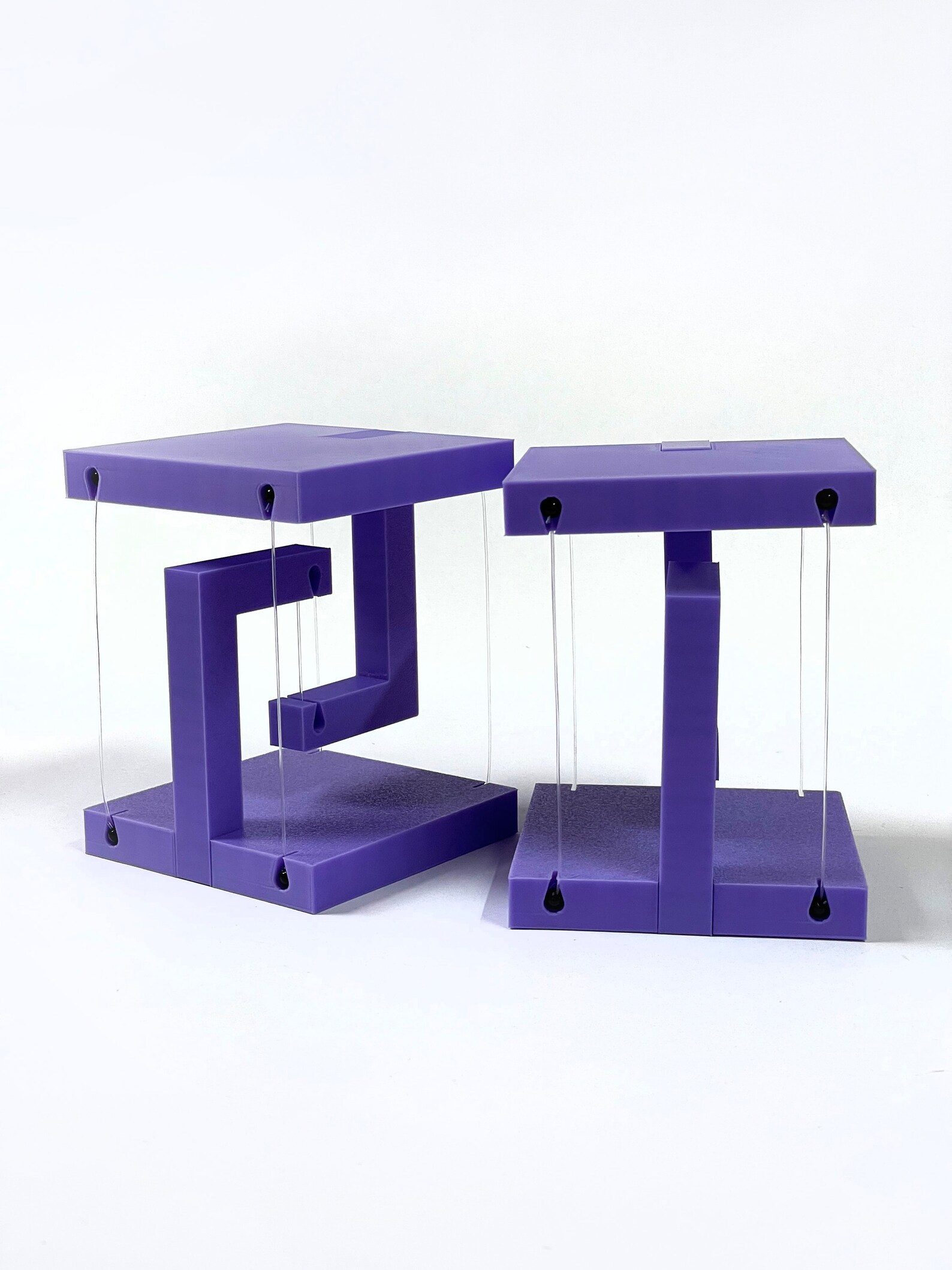 Mini Suspended Cube, Mini Floating Table, Magical Ornament. Tensegrity ...