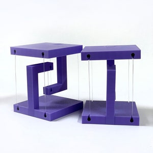Mini Suspended Cube, Mini Floating Table, Magical Ornament. Tensegrity Suspension Game ...