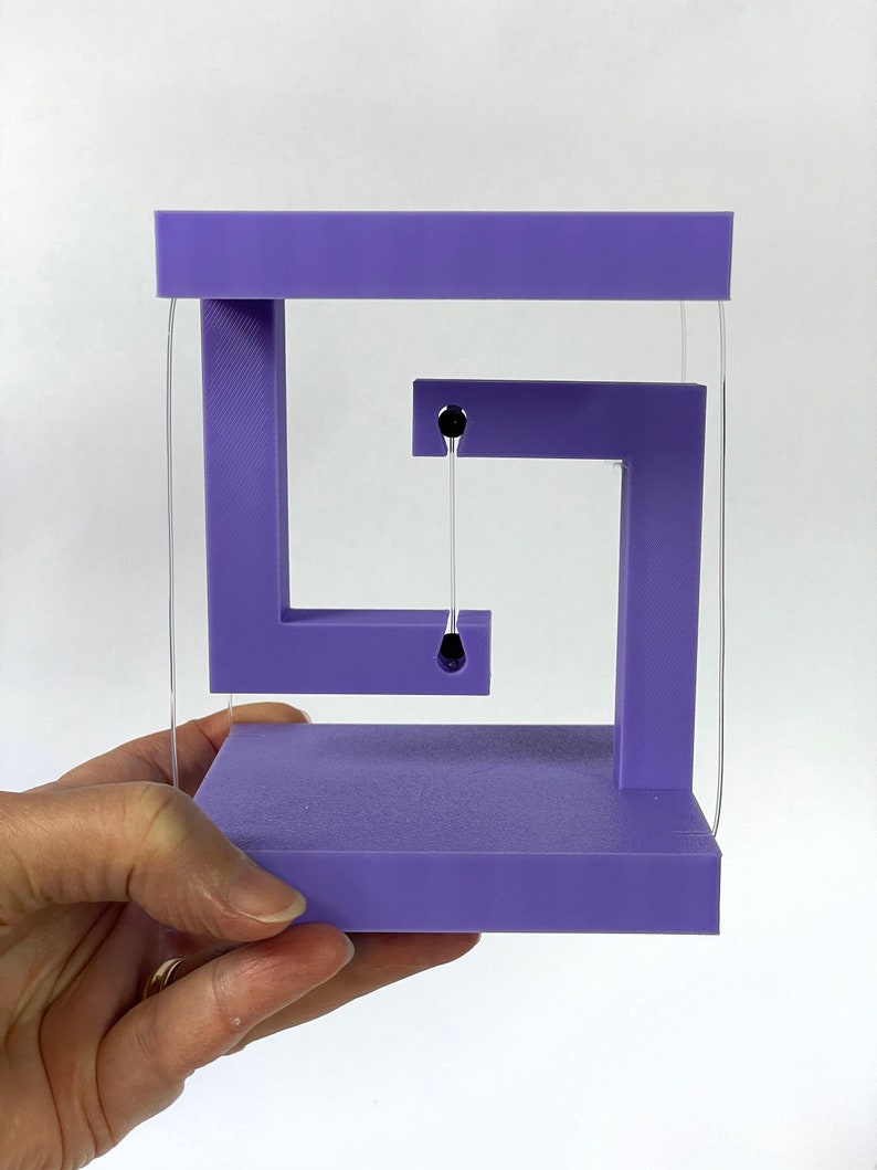 Mini Suspended Cube, Mini Floating Table, Magical Ornament. Tensegrity Suspension Game ...