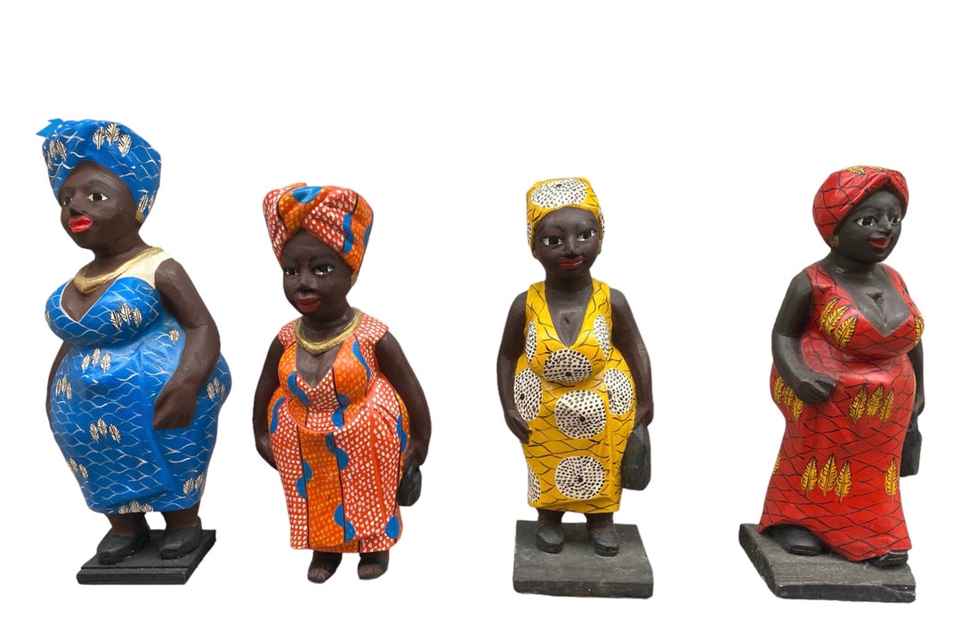 Mother Africa. African Woman. African Wooden Statue. Handmade Figurine ...