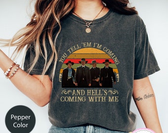 Kurt Russell You Tell Em I'm Coming and Hell's Coming With Me Vintage T ...