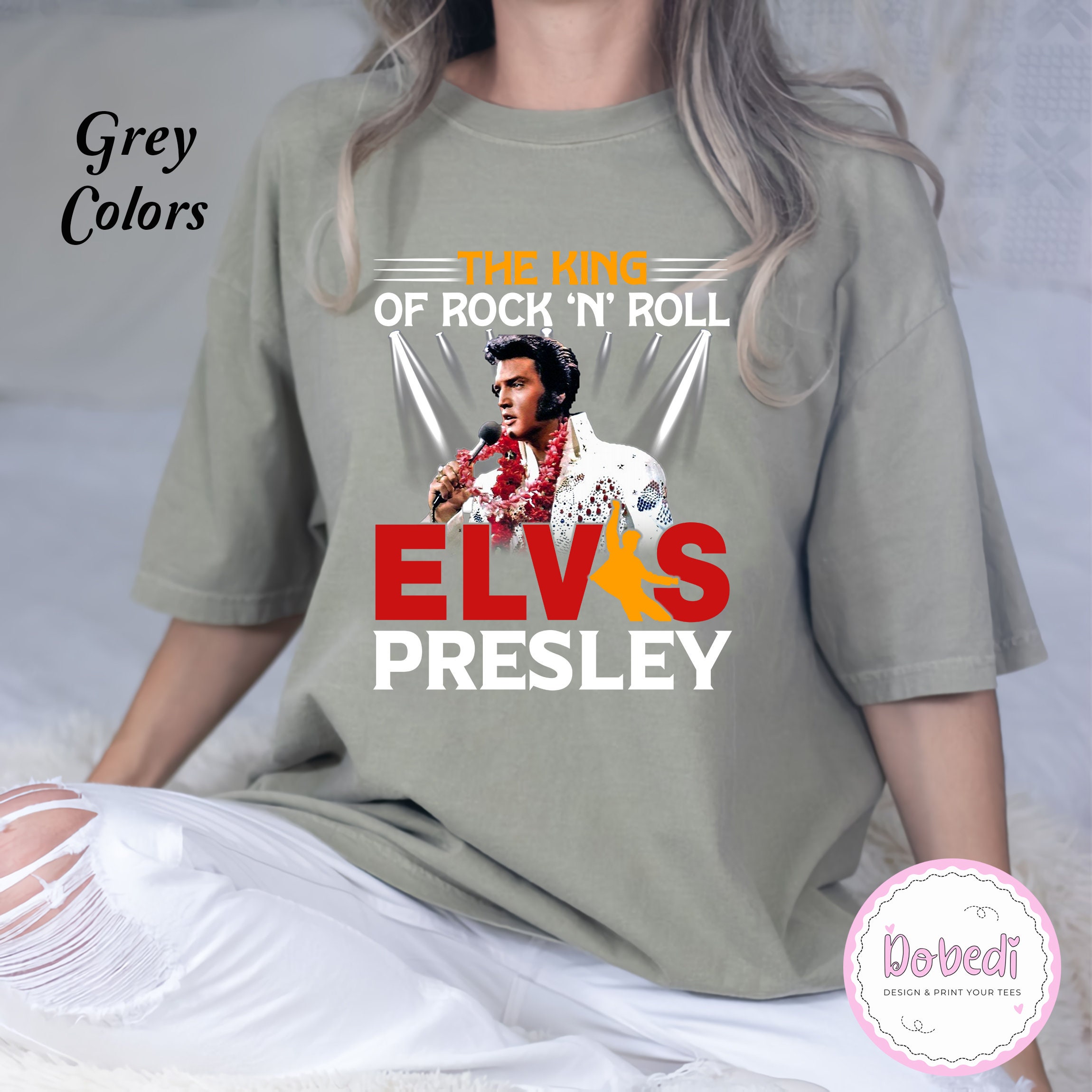 The King of Rock N Roll Elvis Presley Comfort Colors Shirt, Elvis ...