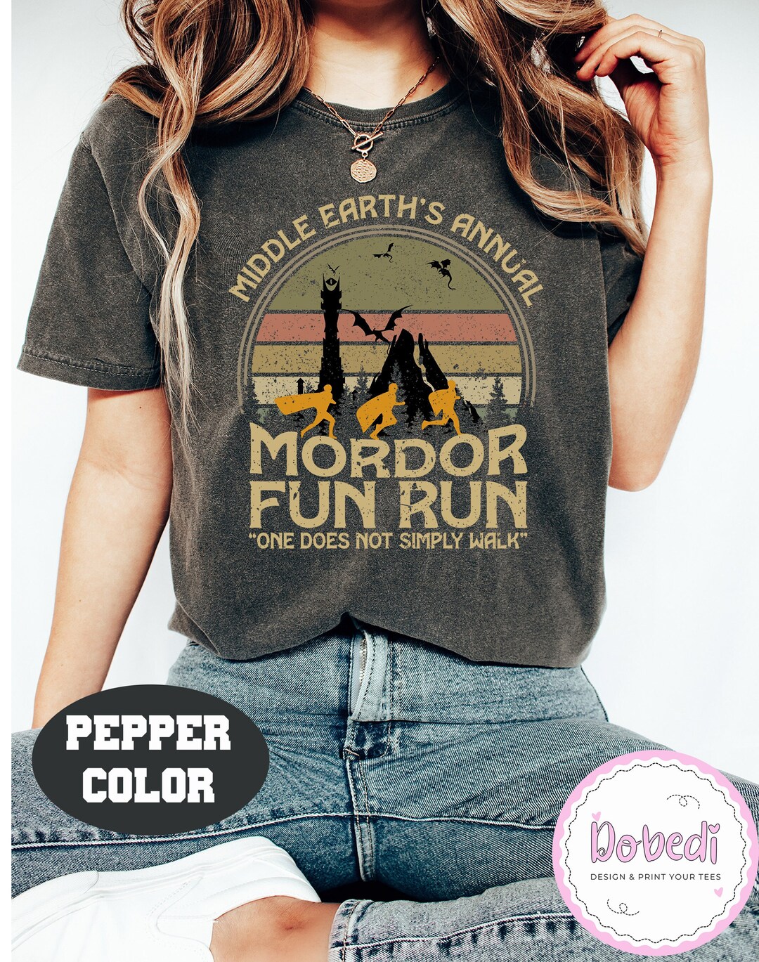 Middle Earth's Annual Mordor Fun Run One Does Not Simply Walk Shirts ...