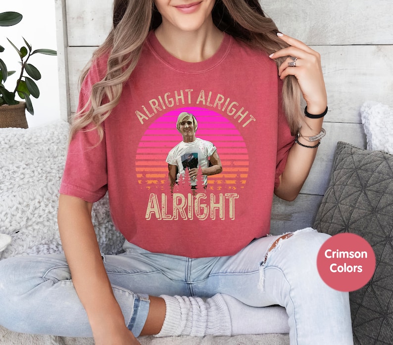 David Wooderson Alright Alright Alright Vintage Comfort Colors T-shirts ...