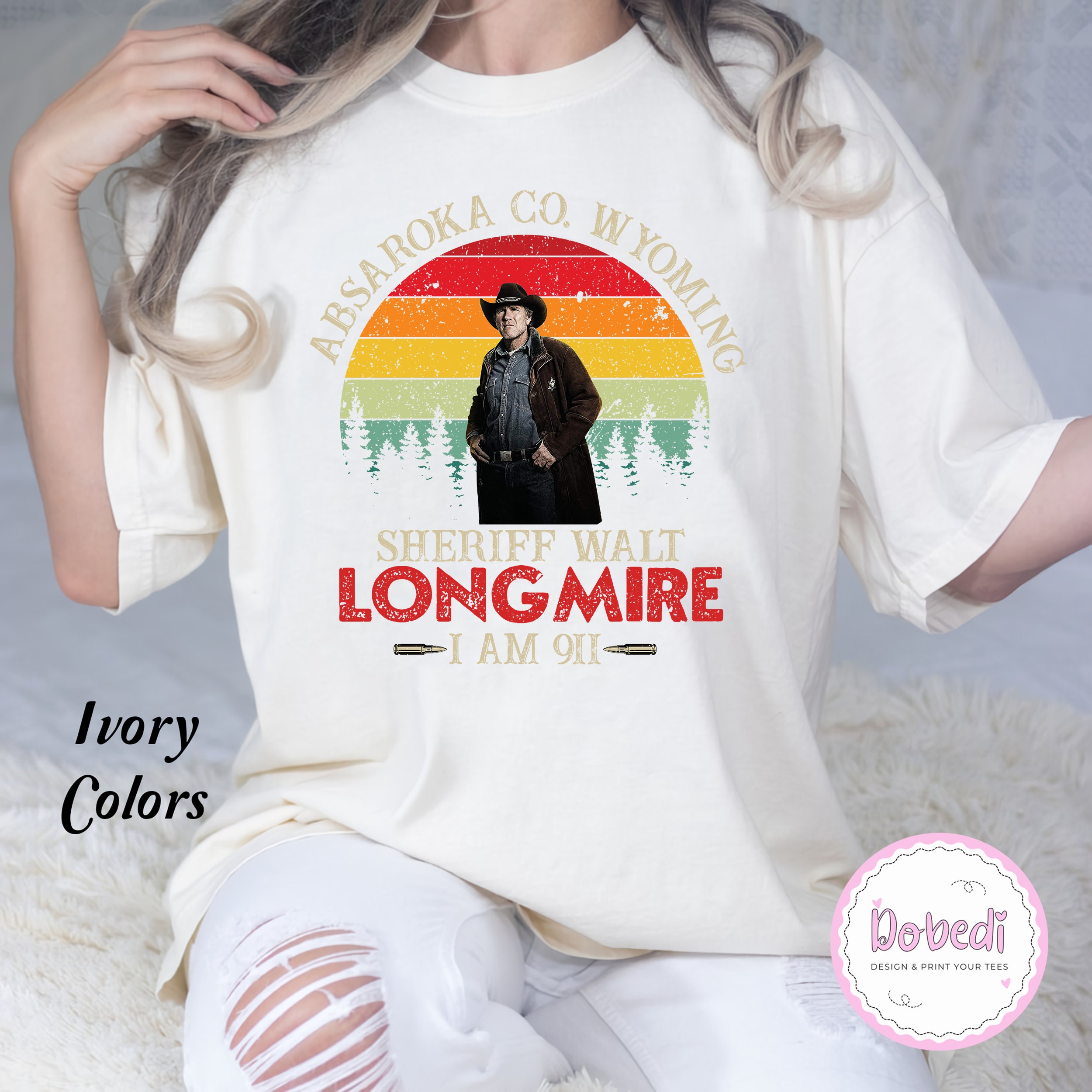 Walt Longmire Shirt, Craig Allen Johnson Vintage Comfort Colors T-shirt ...