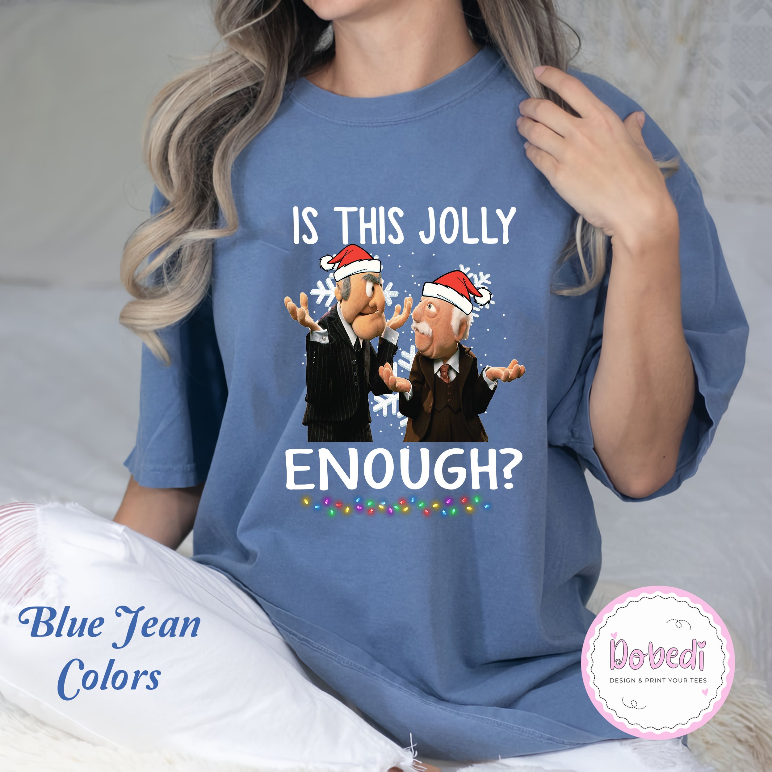 Grumpy is This Jolly Enough Lights Christmas Vintage Comfort - Etsy