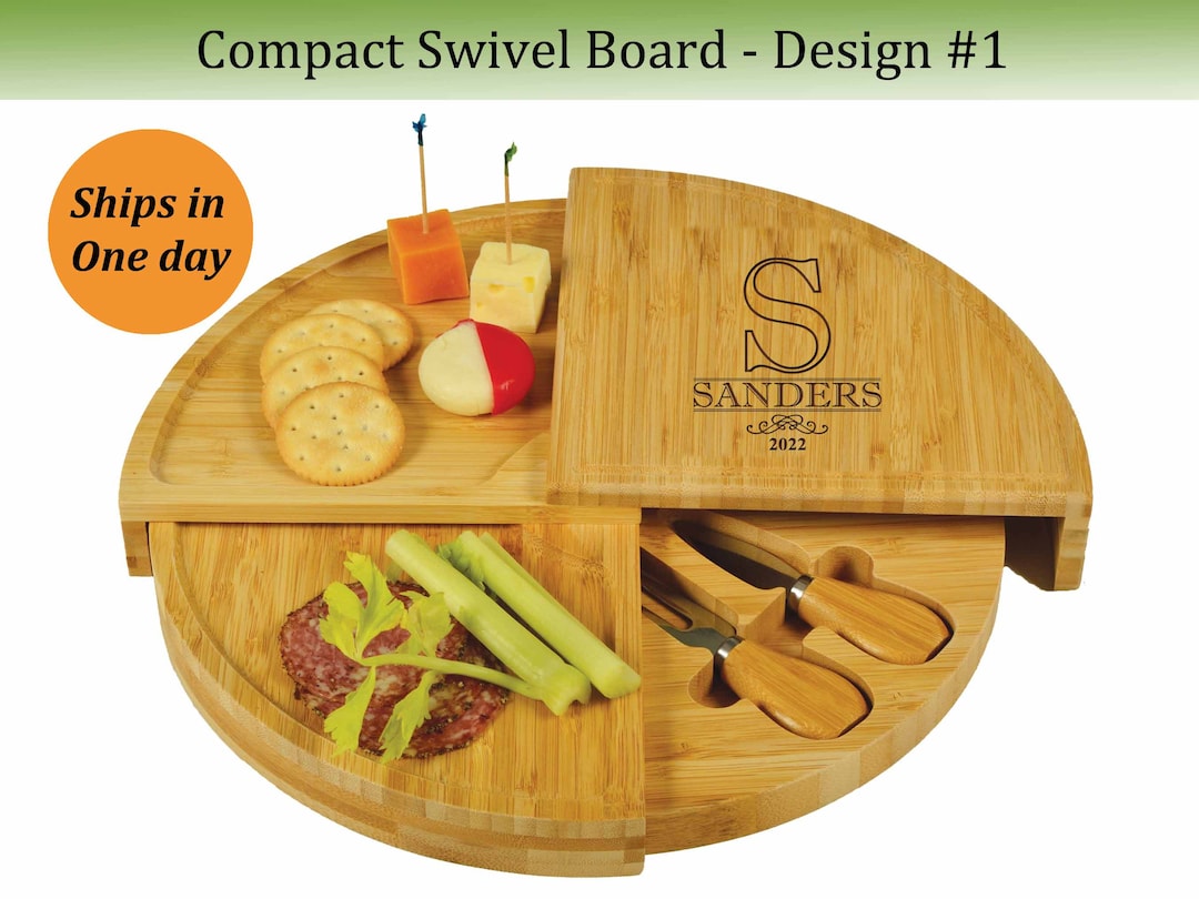 Personalized Charcuterie Swivel Board the Perfect Gift for - Etsy