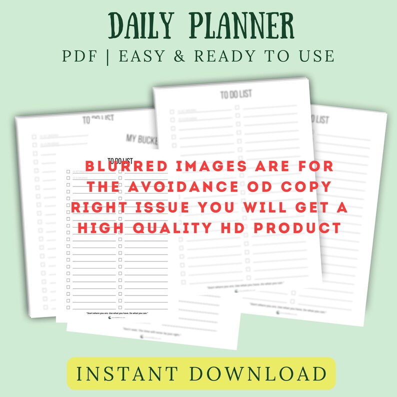 To Do List Printable, Task Tracker, to Do List Planner, Instant Download, Digital Planner, Task ...