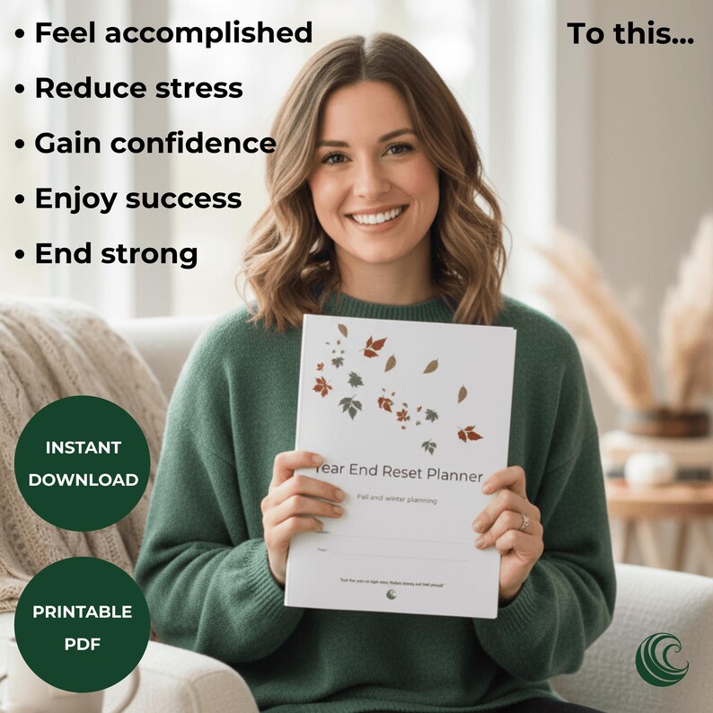 Year-end Planner 2025 Printable, End-of-year Goal-setting Workbook ...