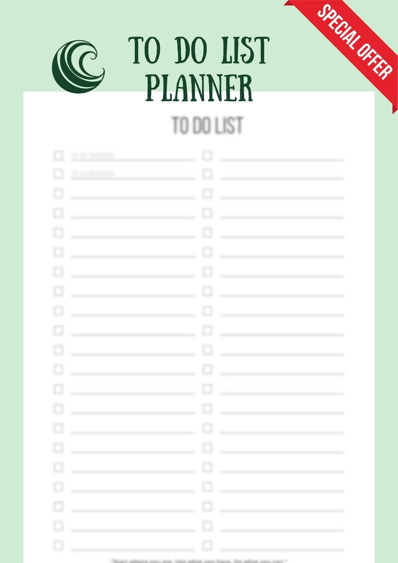 To Do List Printable, Task Tracker, to Do List Planner, Instant ...