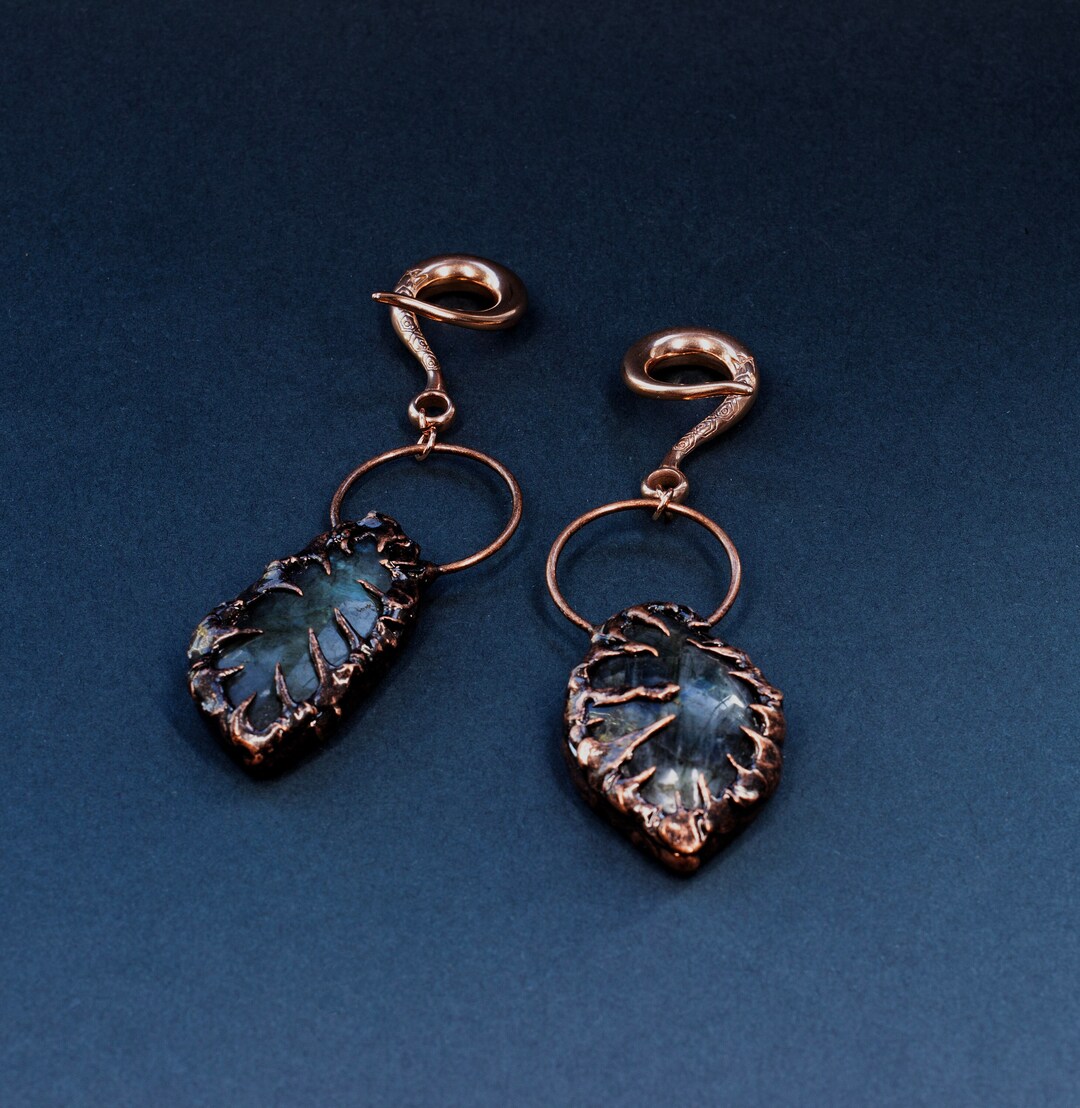 Ear Weights pretty Poison Ear Hangers Rose Gold Copper Stainless Steel ...