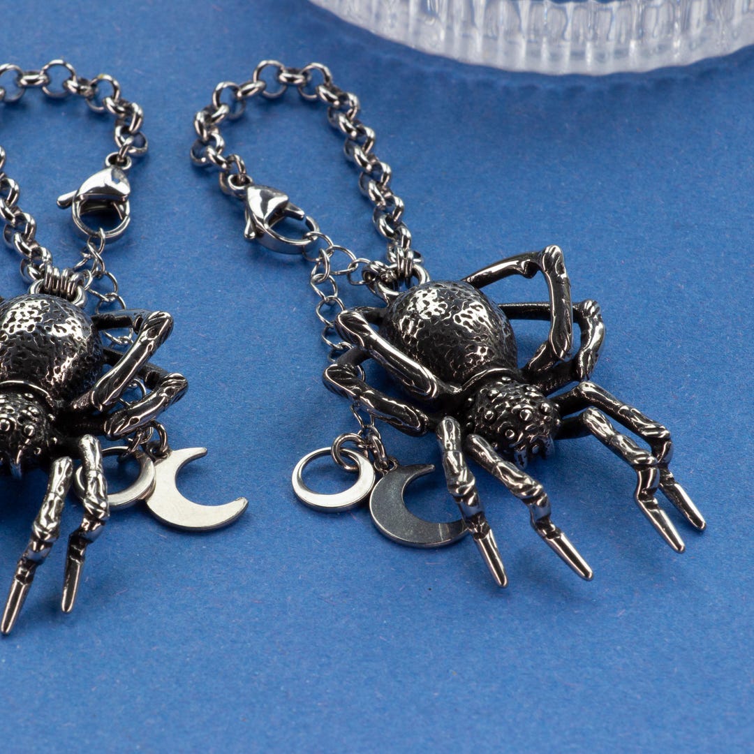 Spider Chain Ear Weights - Stainless Steel - Stretched Ears - Etsy Canada