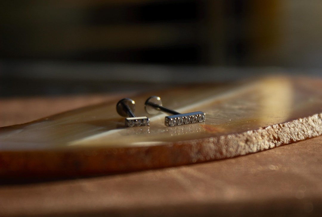 Implant Grade Titanium - Threadless Bar - Ear Piercing Jewellery - Nose ...