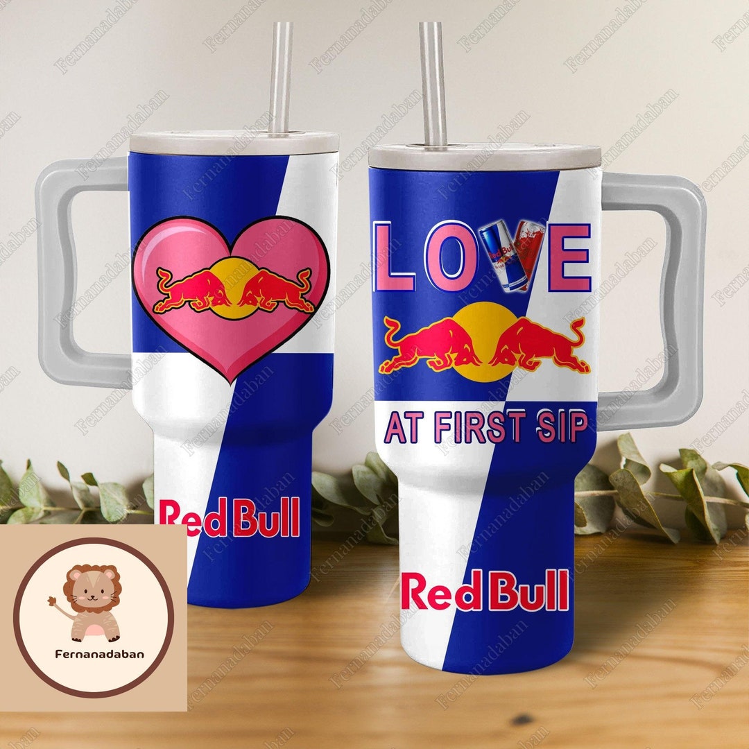 Red Bull Tumbler 40 Oz, Red Bull Cup L Red Bull Gives You Wings Tumbler ...
