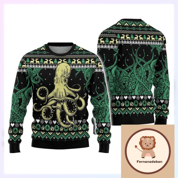 Octopus Sweater - Etsy