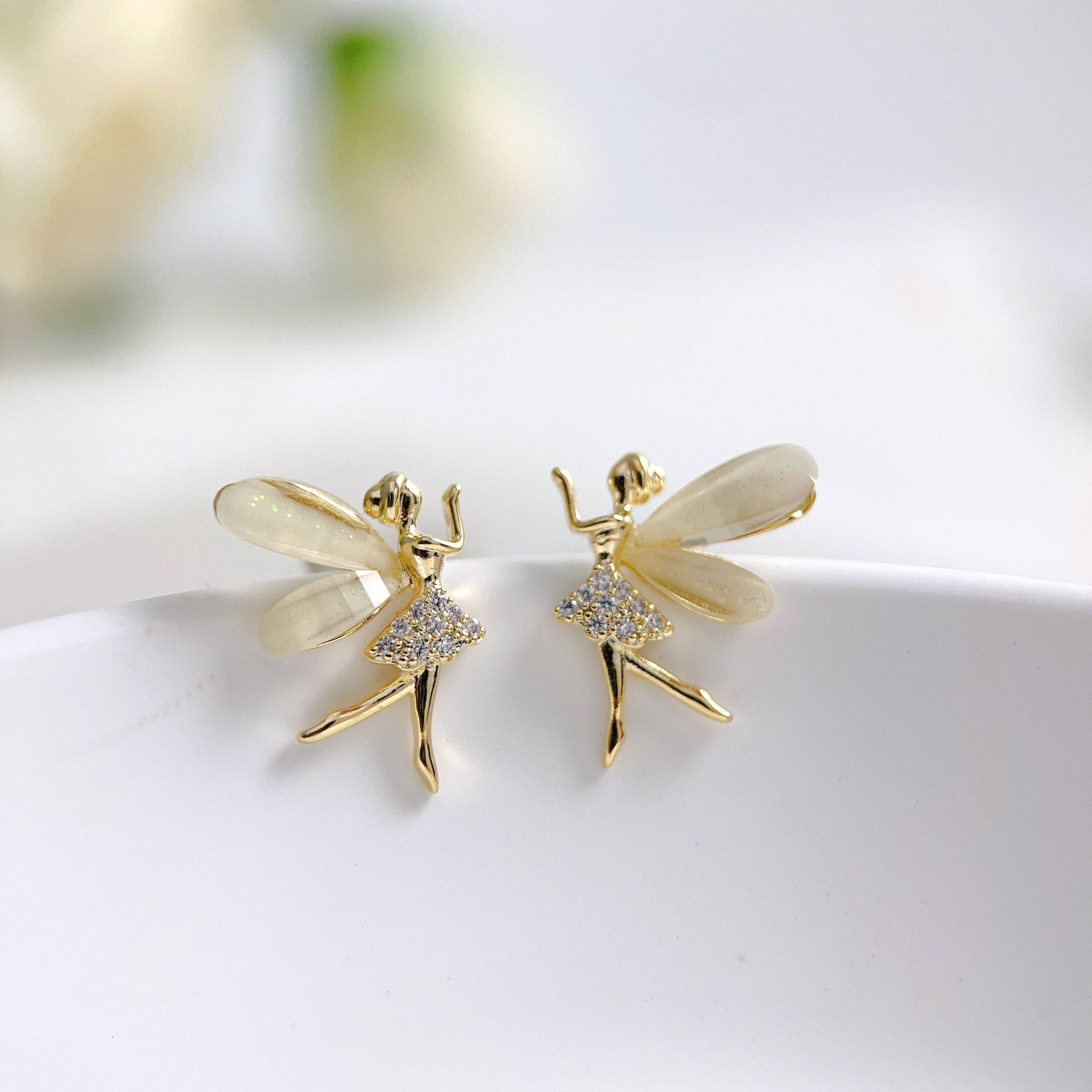 Unique Fairy Stud Earrings-elf Gold Studs-elf Princess Earrings-dreamy ...