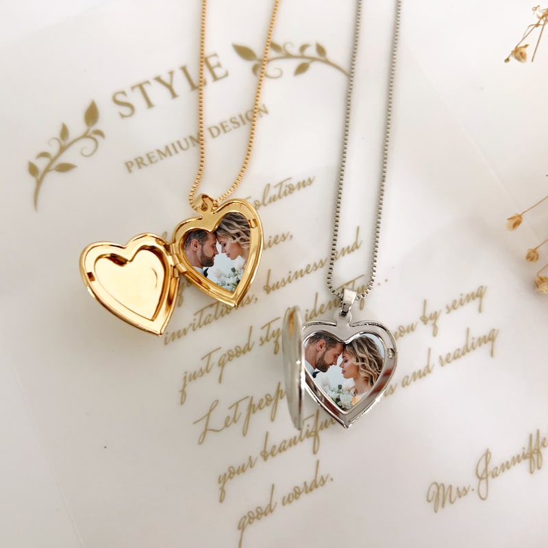 Custom Heart Necklace - Etsy