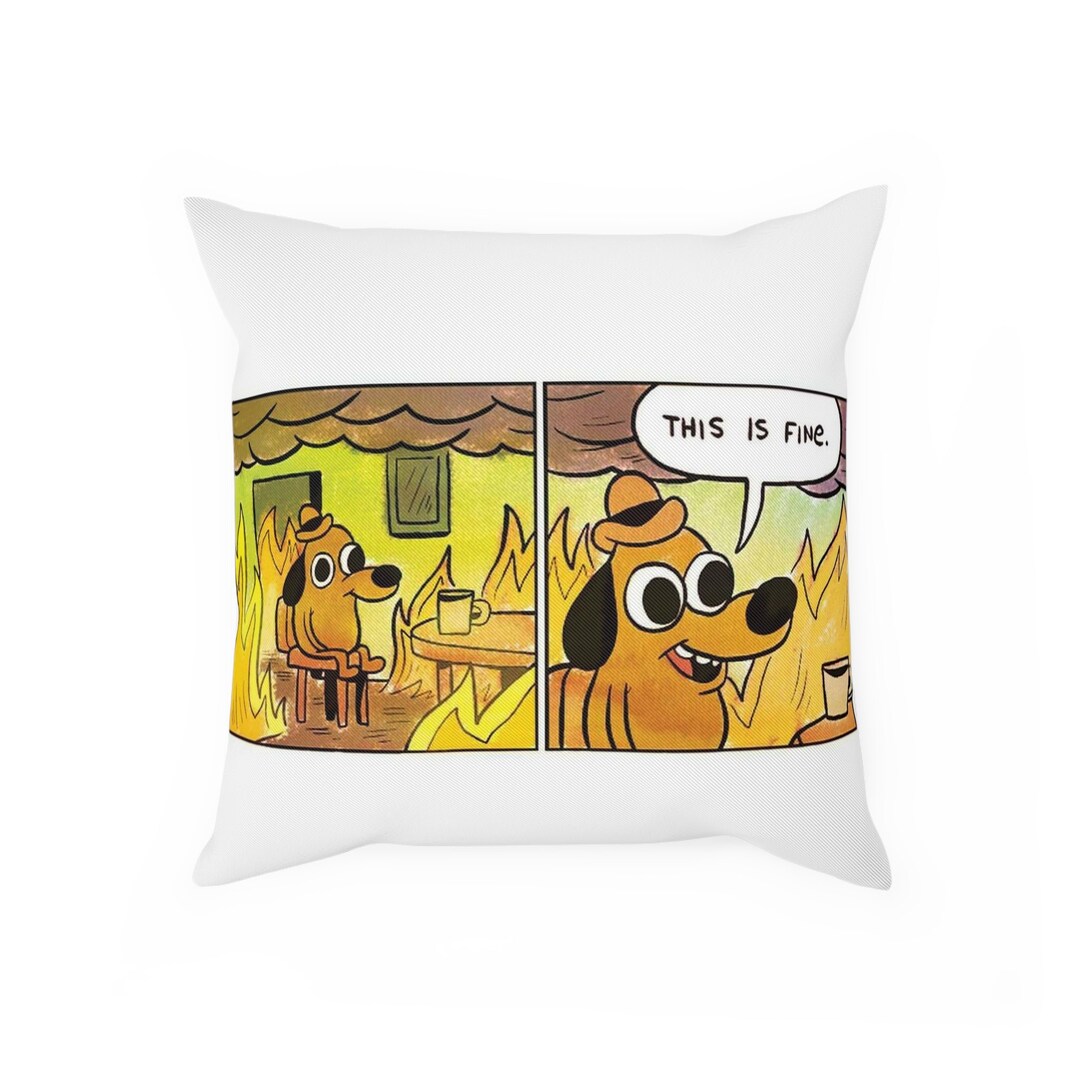 This is Fine Meme Cushion - Etsy