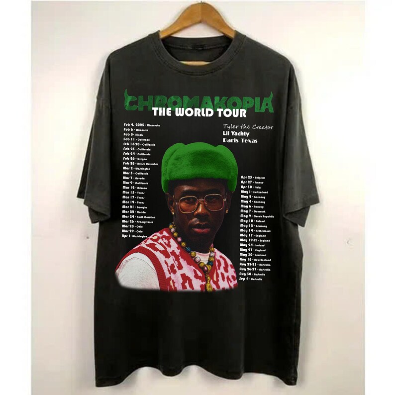 Chromakopia Tour Png, Tyler the Creator Hip Hop Graphic Design, Y2K Rap ...