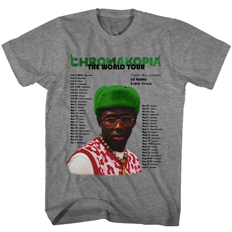 Chromakopia Tour Png, Tyler the Creator Hip Hop Graphic Design, Y2K Rap ...