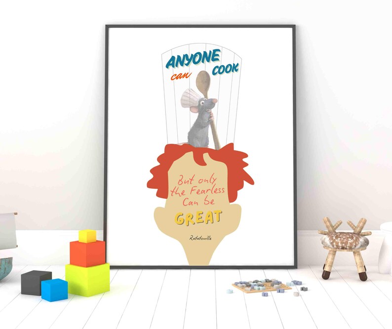Ratatouille Wall Art Ratatouille Print Ratatouille Poster Nursery Art ...
