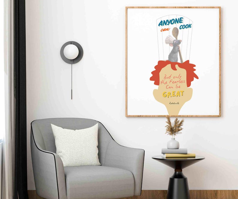 Ratatouille Wall Art Ratatouille Print Ratatouille Poster Nursery Art ...