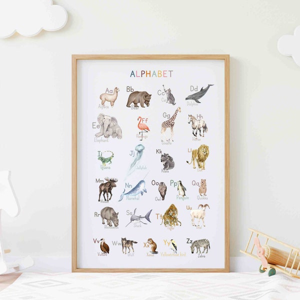 Animal Alphabet - Etsy
