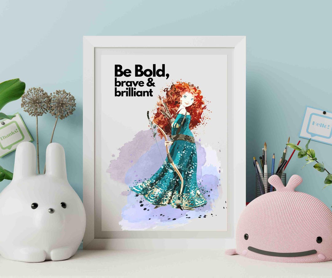 Disney Brave, Princess Merida, Merida Art, Baby Shower Gift, Poster ...