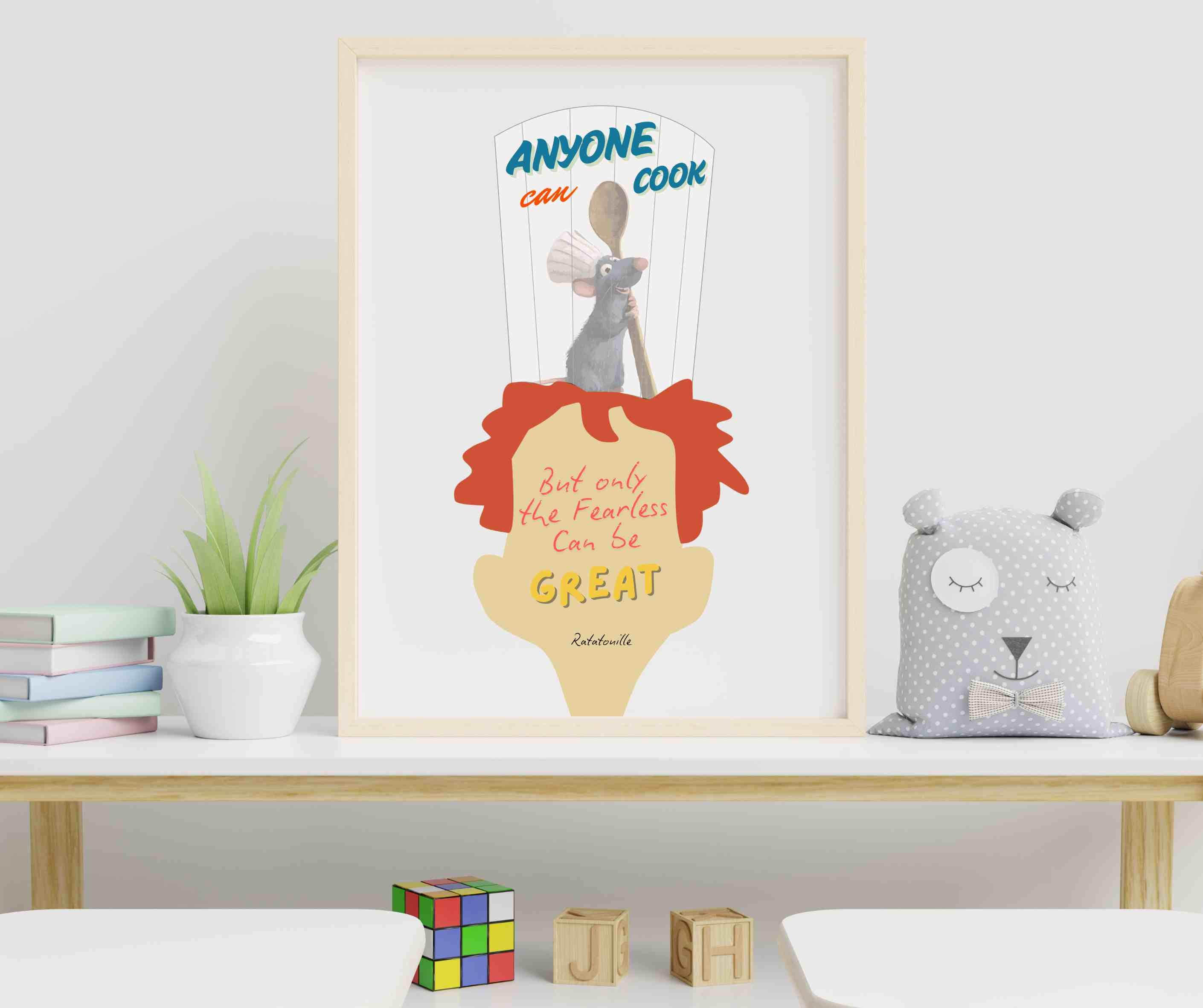 Ratatouille Wall Art Ratatouille Print Ratatouille Poster Nursery Art ...