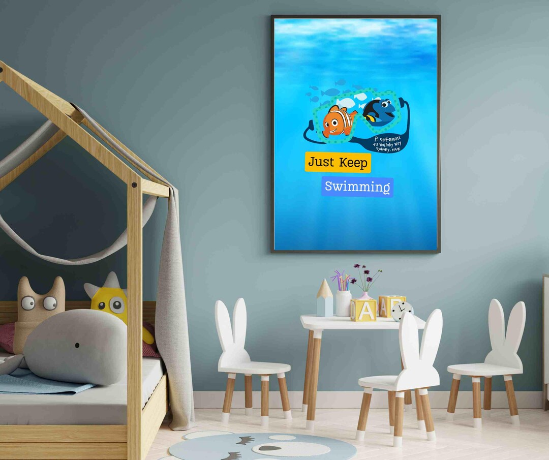 Finding Nemo Movie Wall Art, Art for Kids Room, Instant Movie, Nemo ...