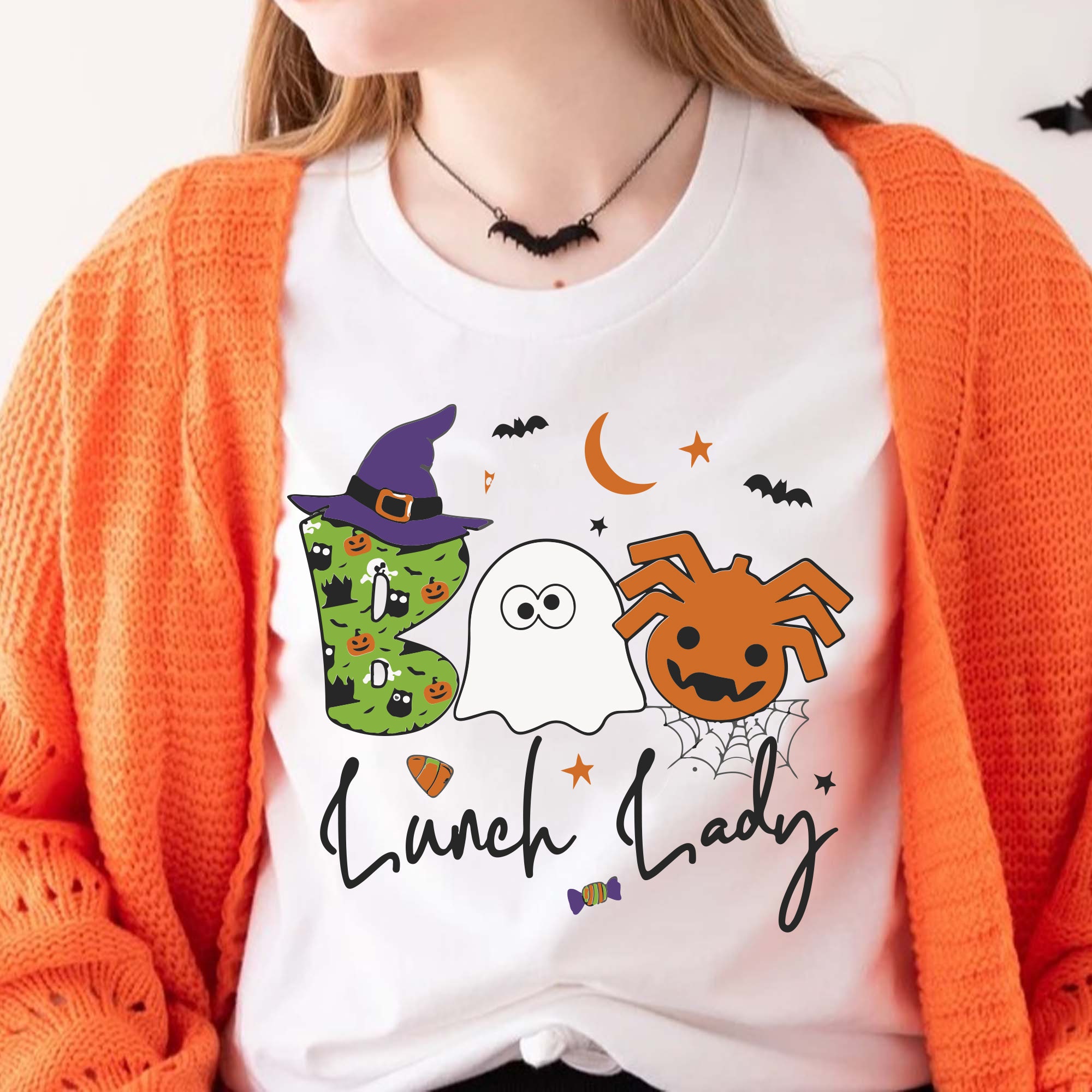 Lunch Lady the Boo Crew Shirt Lunch Lady Halloween Shirt - Etsy