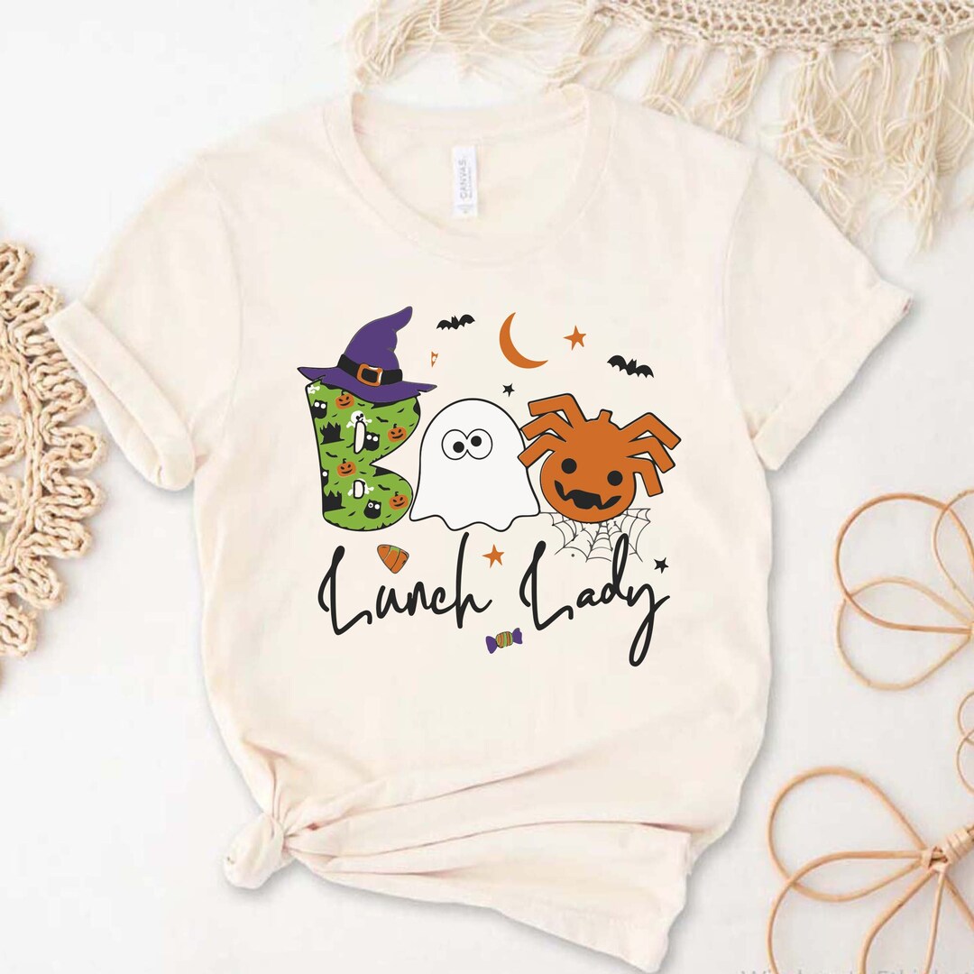 Lunch Lady the Boo Crew Shirt Lunch Lady Halloween Shirt - Etsy