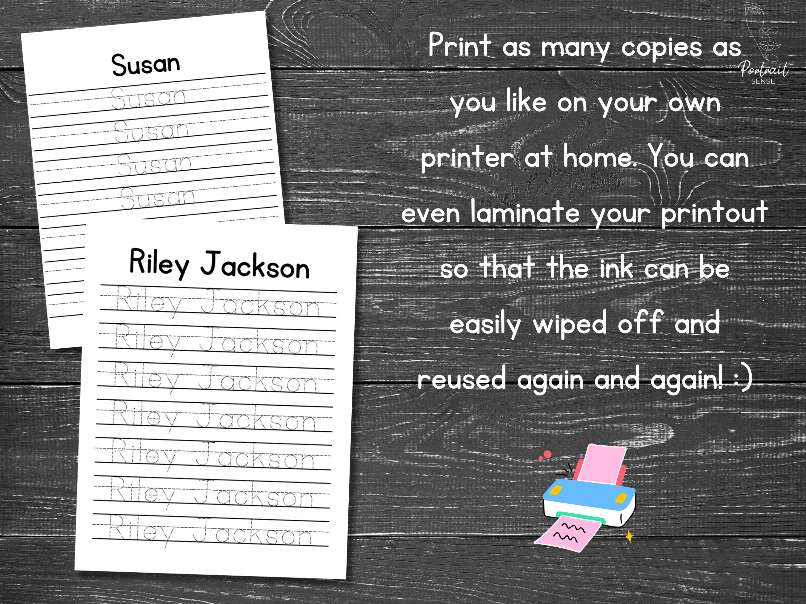 Custom Dotted Name Handwriting Practice Page Kids Name Writing Tracing ...
