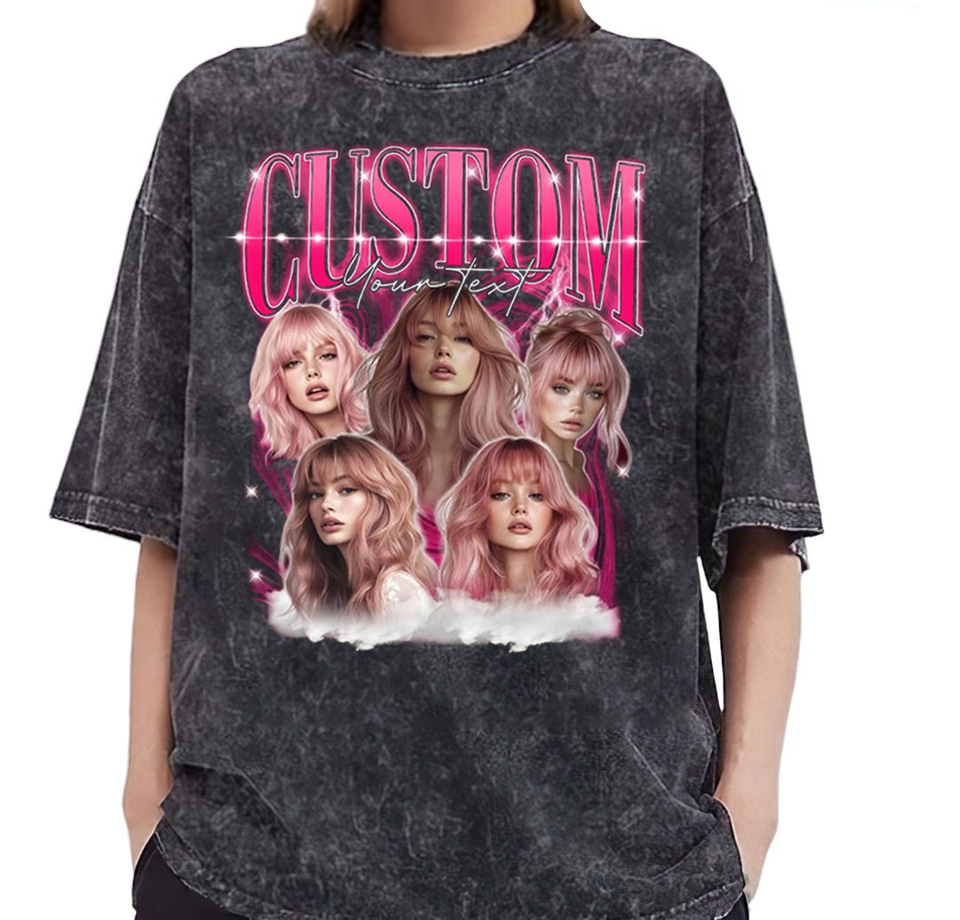 Custom Bootleg Girlfriend Shirt, Custom Girlfriend Face Graphic Tee ...