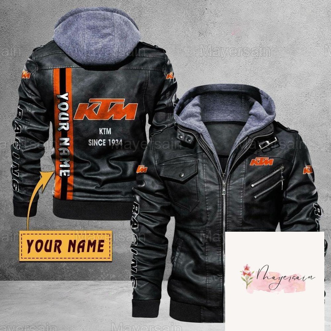 Christmas KTM Leather Jacket Custom Name Jacket Ktm Leather - Etsy