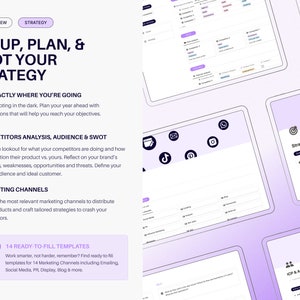 Marketing Notion Template Planner Dashboard | Content | Performance | KPI | Strategy | Reporting ...