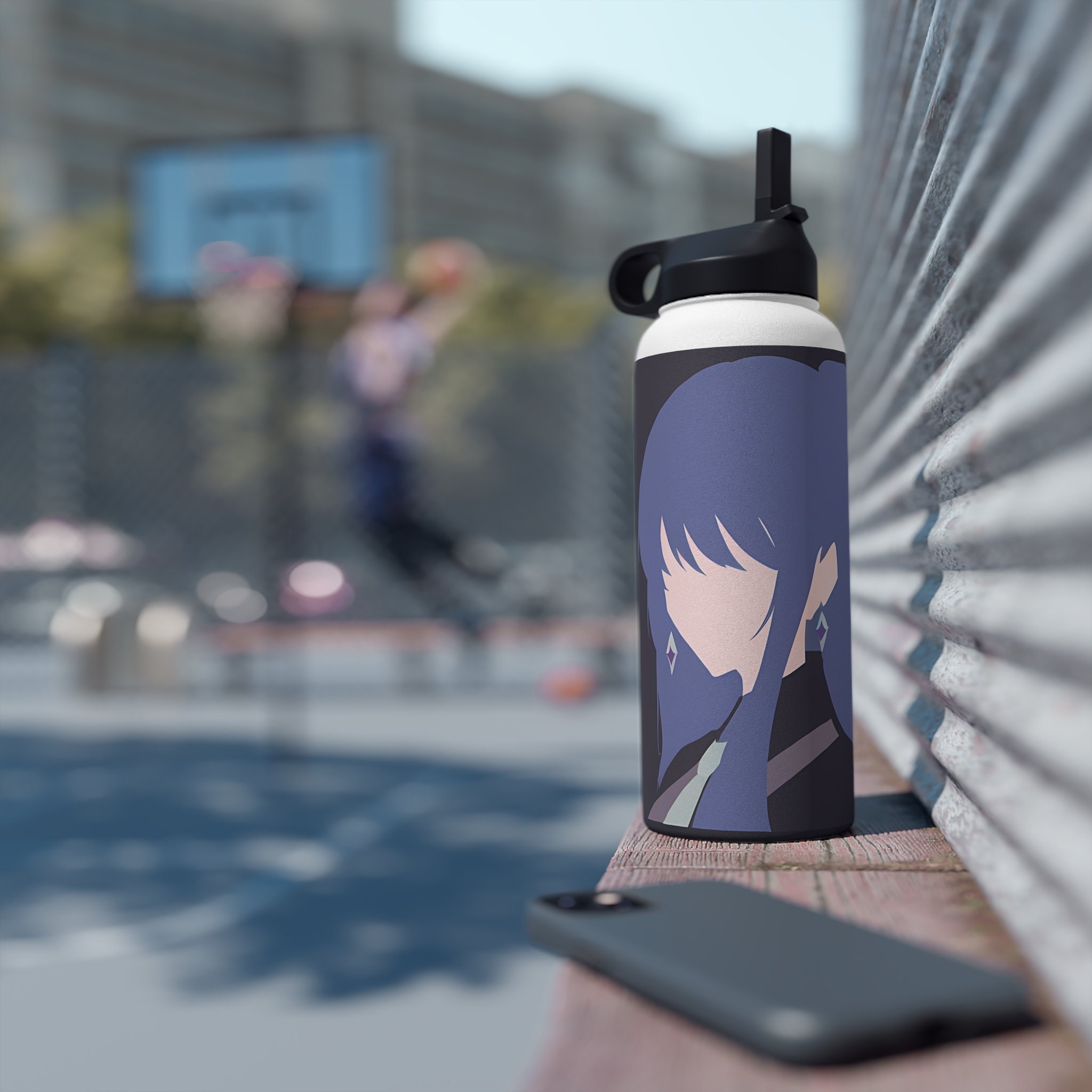 Anime Water Bottle | Minimalist Anime Water Bottle | Kda Stainless ...