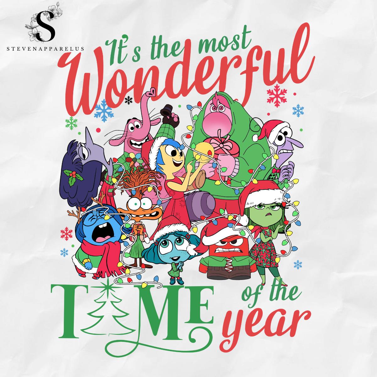 Inside Out Christmas Png, the Most Wonderful Time of the Year Png, Ho ...