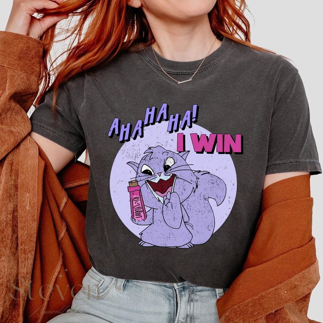 Disney Emperor's New Groove Yzma Cat Ahaha I Win Comfort Colors Shirt ...