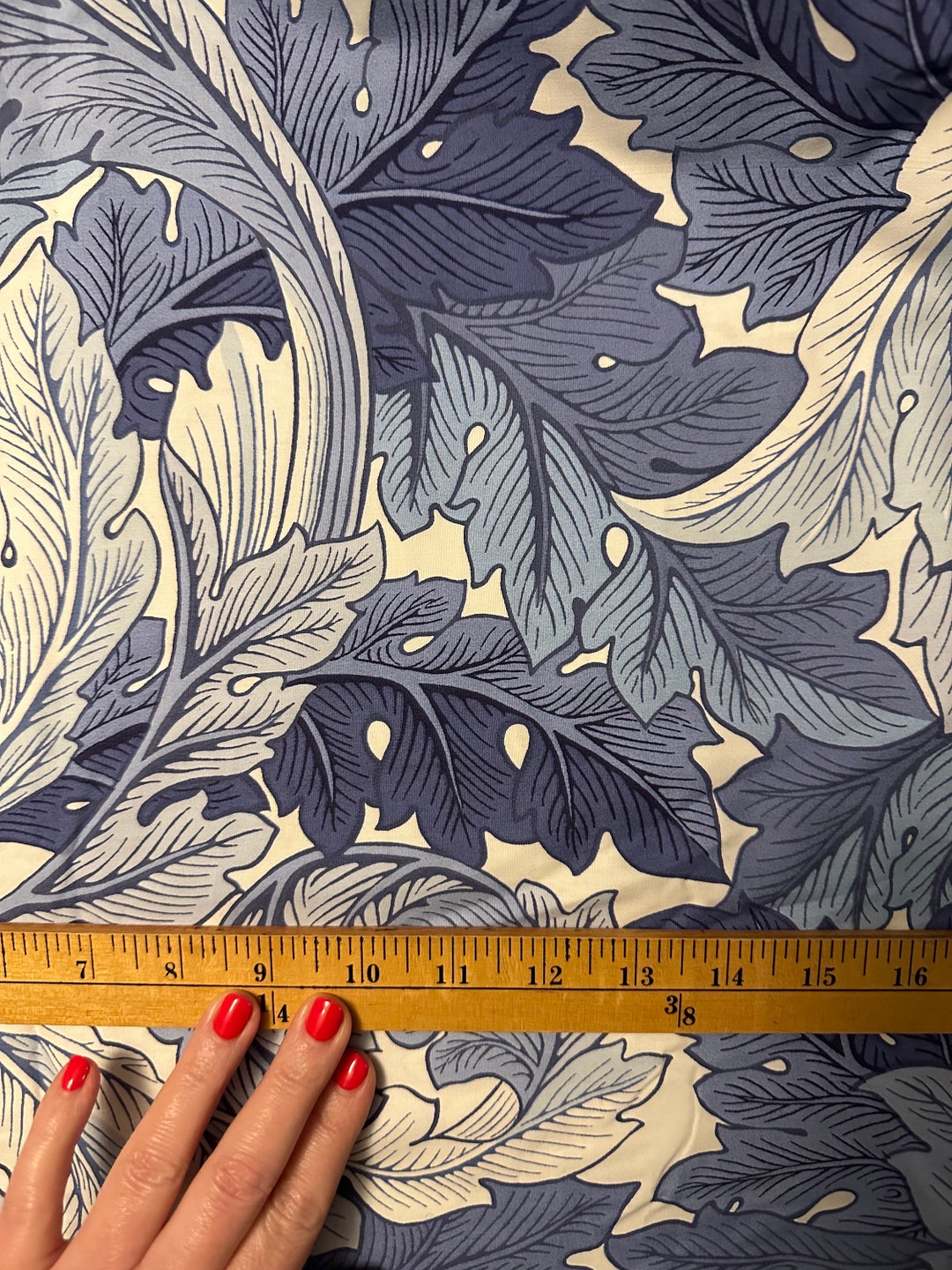 Morris and Co. Acanthus in Blue Simply Morris Fat Quarter - Etsy