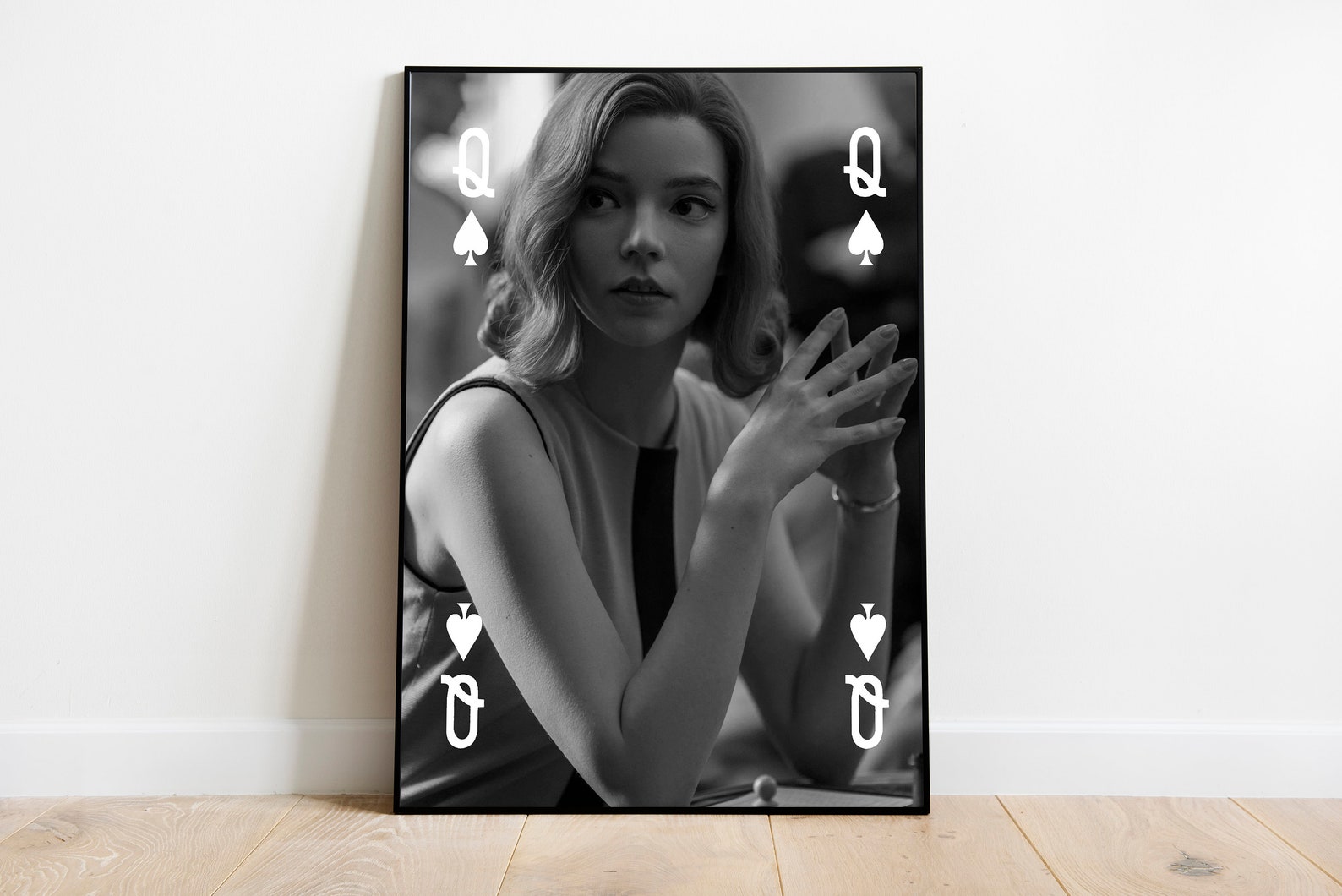 Queen Gambit Poster Playing Card Wall Art Digital Art Print - Etsy