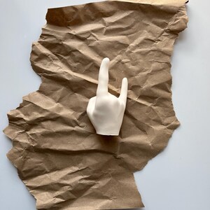 Concrete Rock on Hand | Rock and Roll | Ring Holder | Hand Statue ...