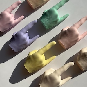 Concrete Rock on Hand | Rock and Roll | Ring Holder | Hand Statue ...