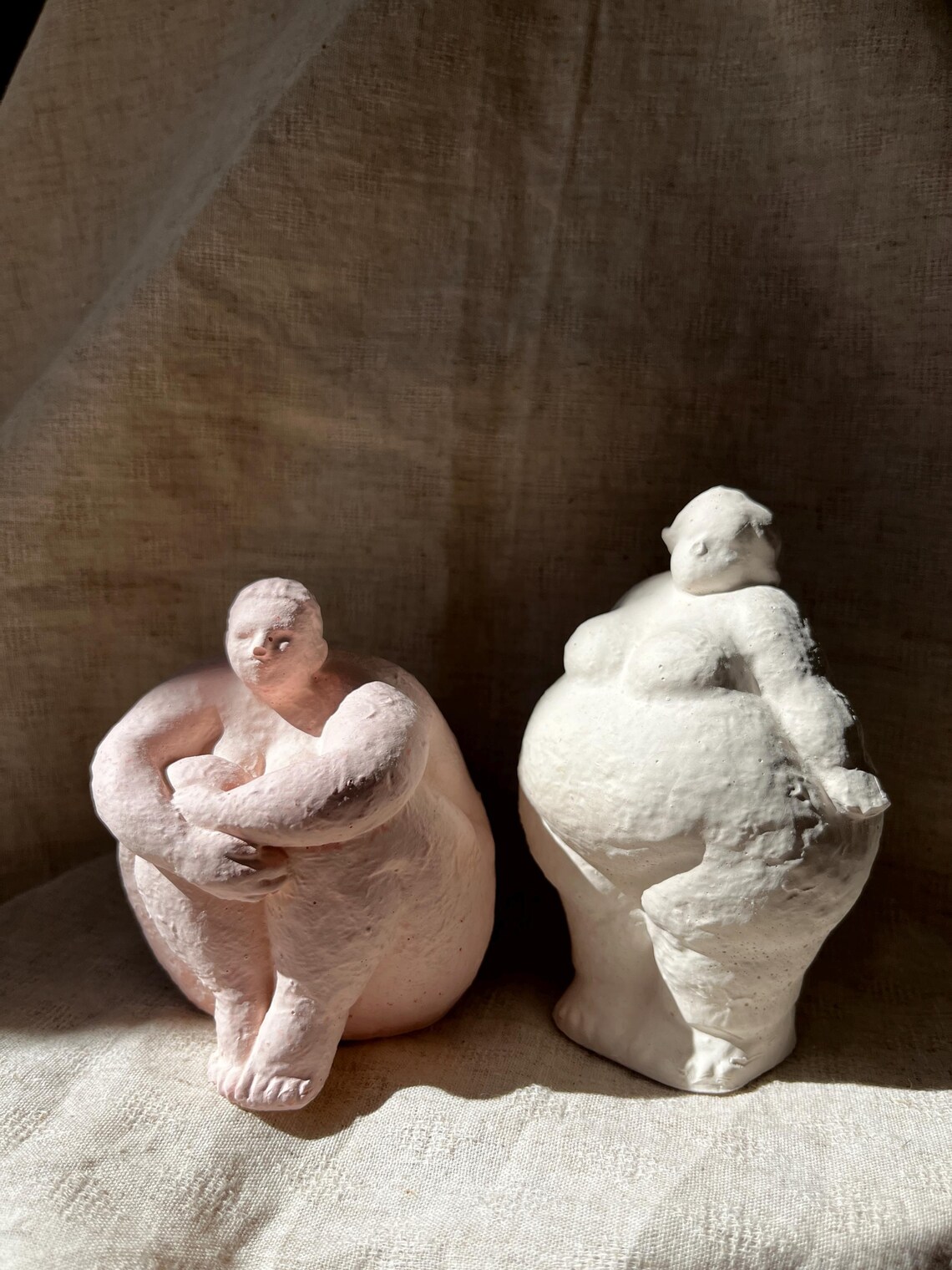 Nordic Concrete Woman Statue: Plus Size Yoga Figure, Lady, Scandinavian ...