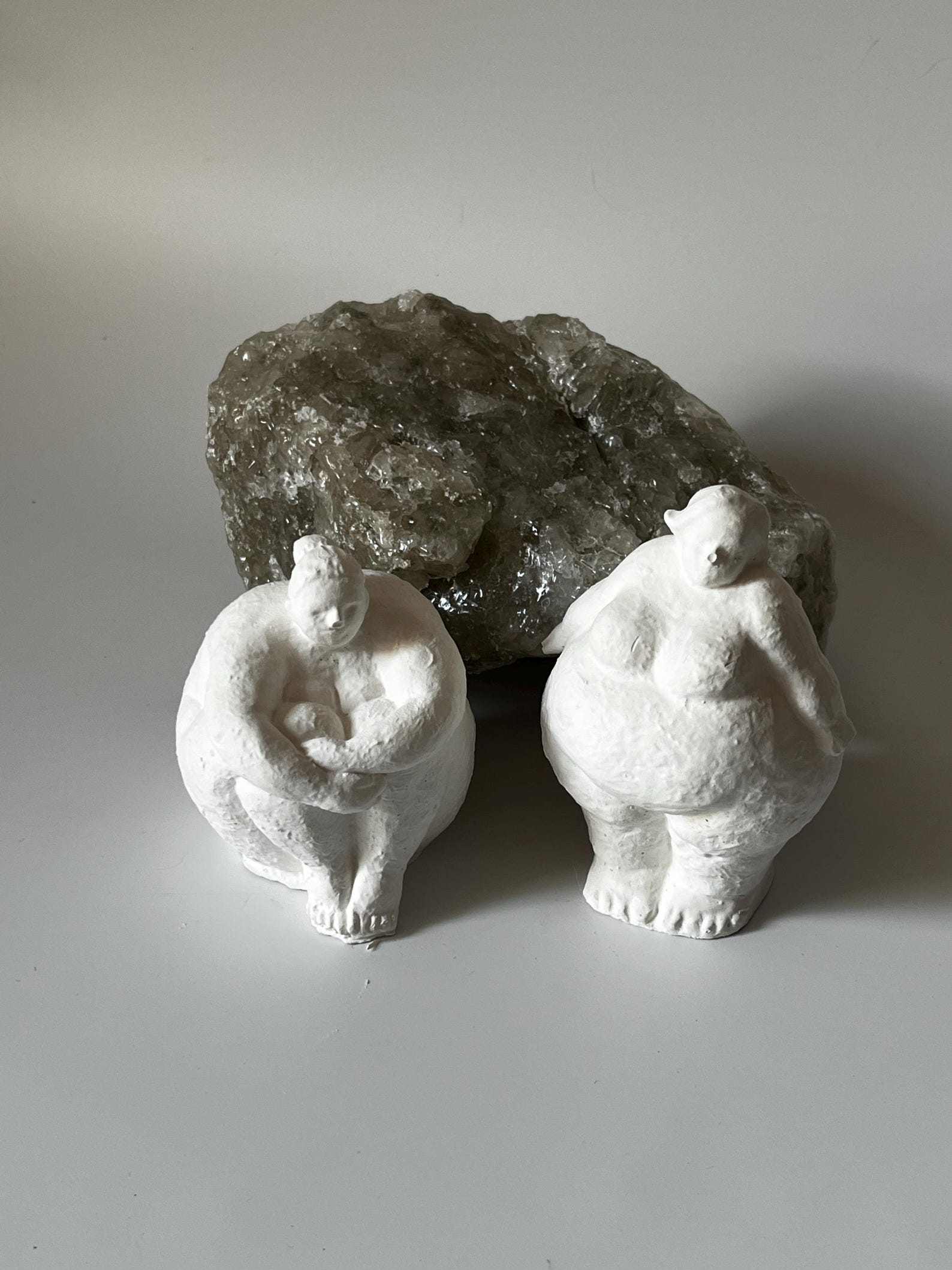 Nordic Concrete Woman Statue: Plus Size Yoga Figure, Lady, Scandinavian ...