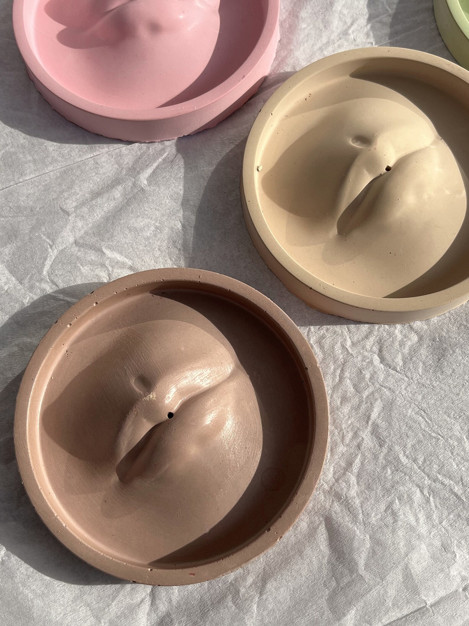 Concrete Lip Shaped Incense Burner Handmade Censer Incense Holder ...
